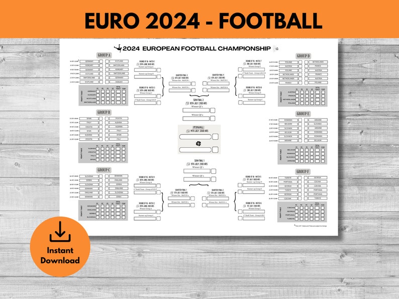 UEFA Euro 2024 European Football Championship 2024 Football Soccer A2 ...