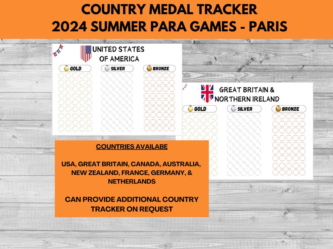 Medal Tracker Paris 2024 Para Games Summer Para Games Track Every Medal ...