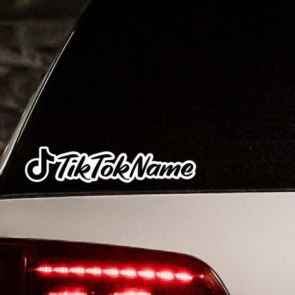 Tiktok Name Decal - Etsy