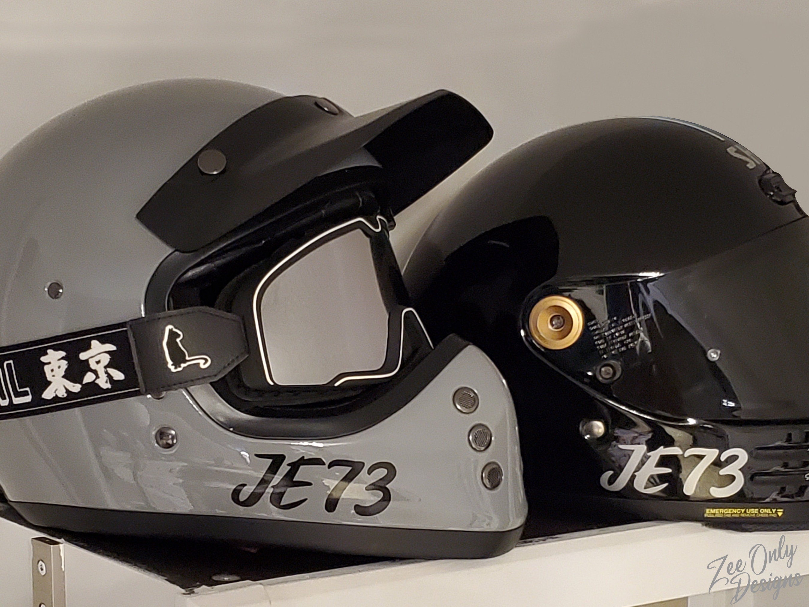 Helmet Decal Motorcycle Helmet Custom Text Vinyl Decal Custom Decal for ...