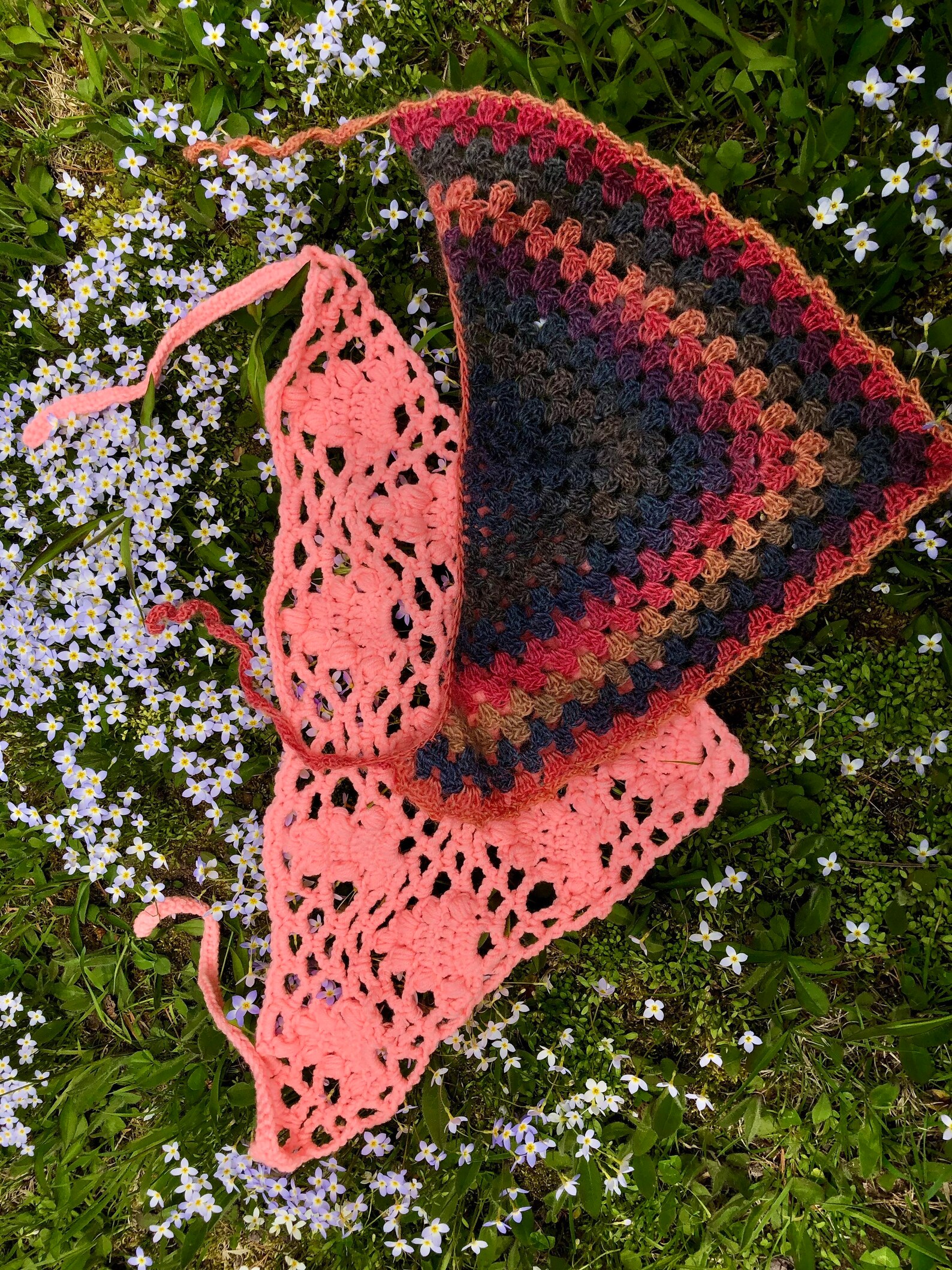 Crochet Bandana, Dragonfly Bandana, Crochet Accessories, Acadia Flower ...