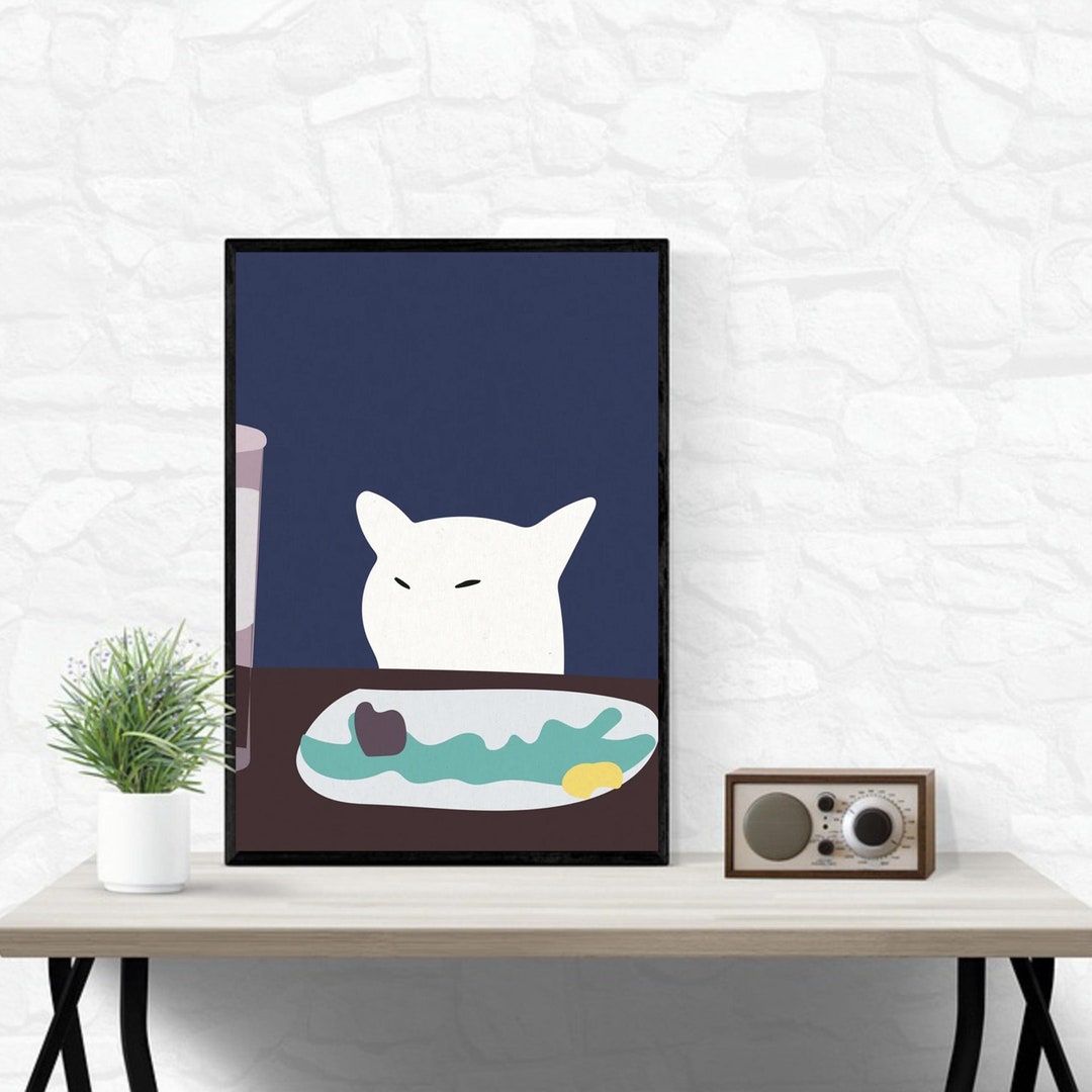 Smudge the Cat Meme Art Print Meme Cat Wall Art Cat Meme - Etsy