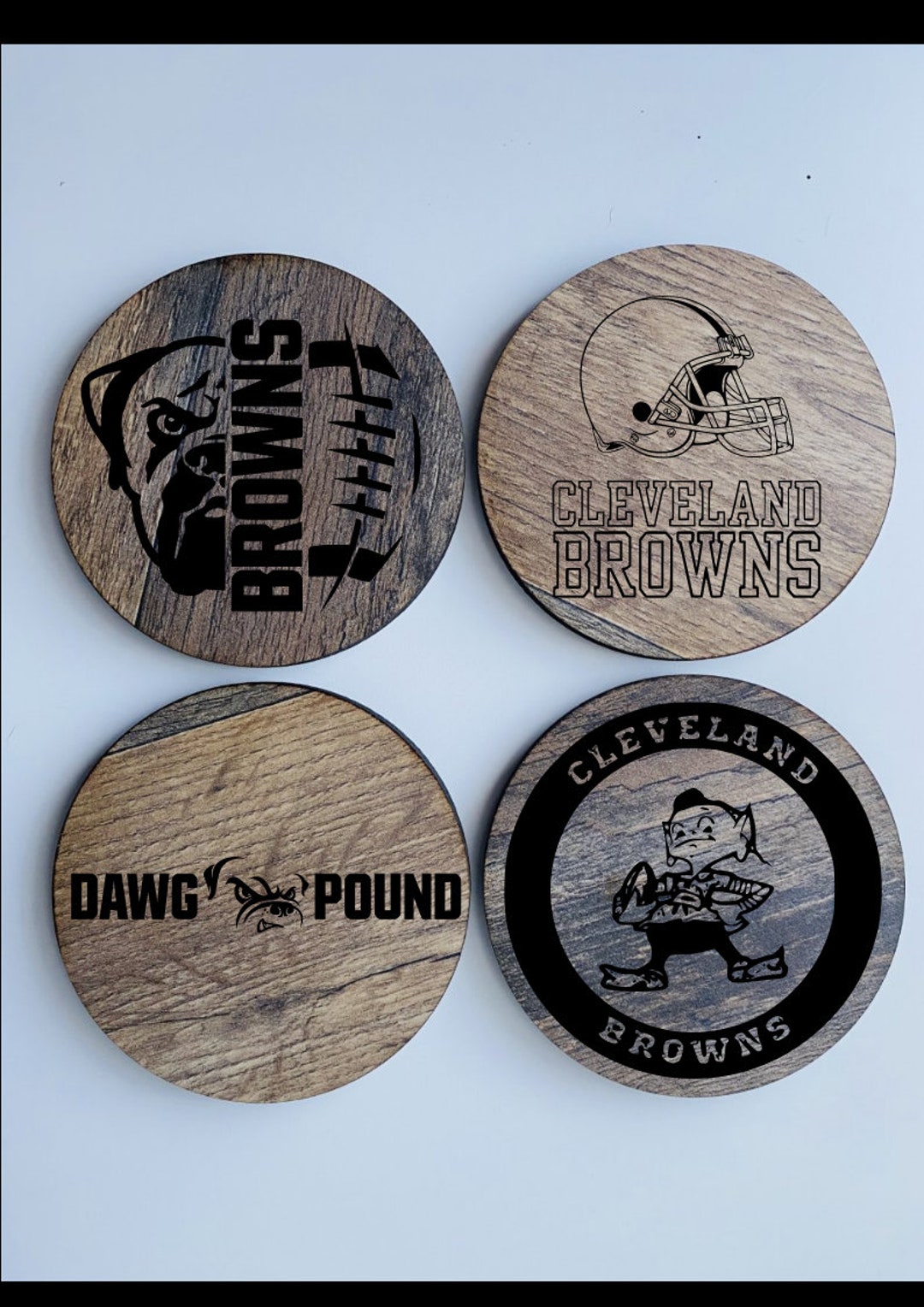 Cleveland Browns Coaster Set - Etsy