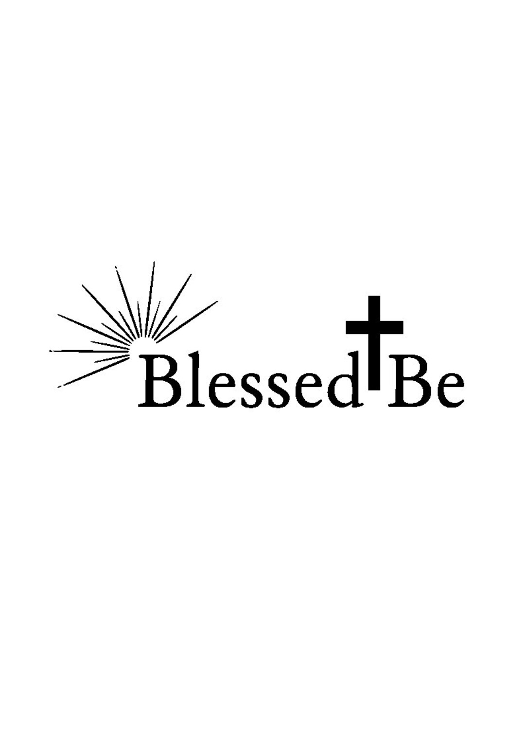 Blessed Be SVG Files for Cricut, Omtech, Christian Glowforge SVG Laser ...