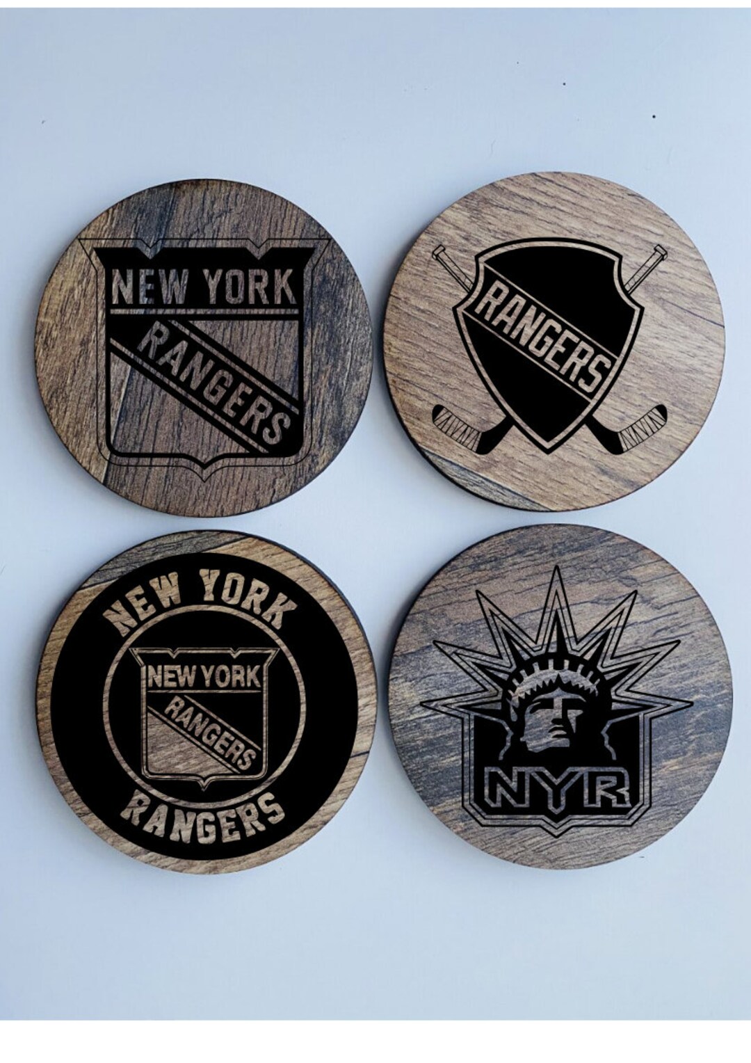 NY Rangers Coasters Set of 4 - Etsy