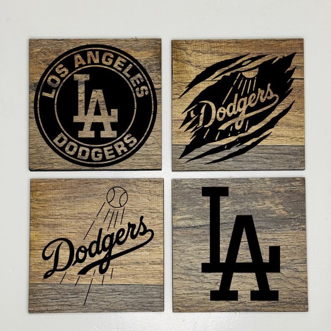 Dodgers Square Coaster Set - Etsy