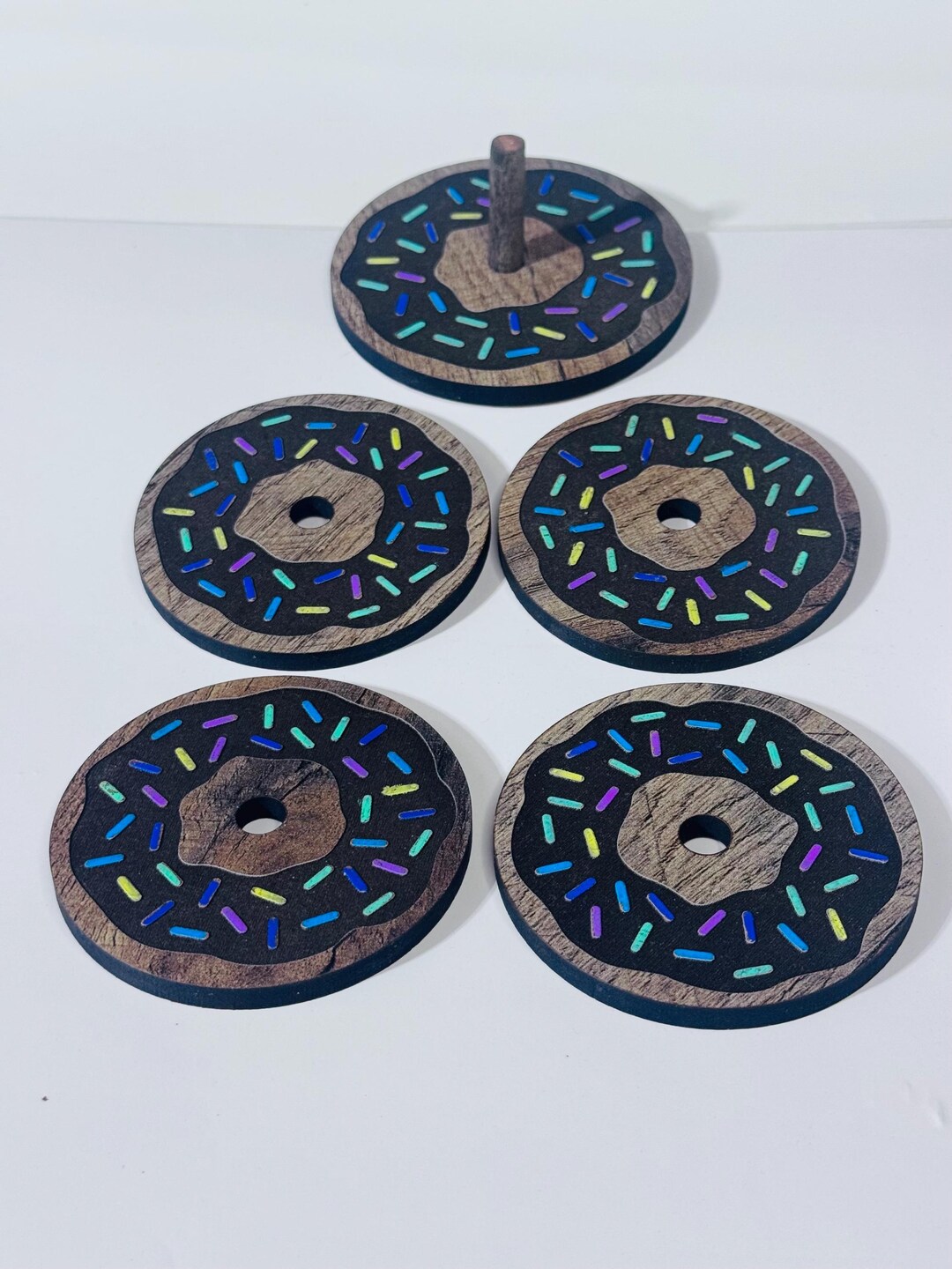 Donut Coaster Set - Etsy
