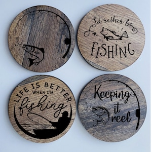 Fisherman Coaster Set of 4 - Etsy