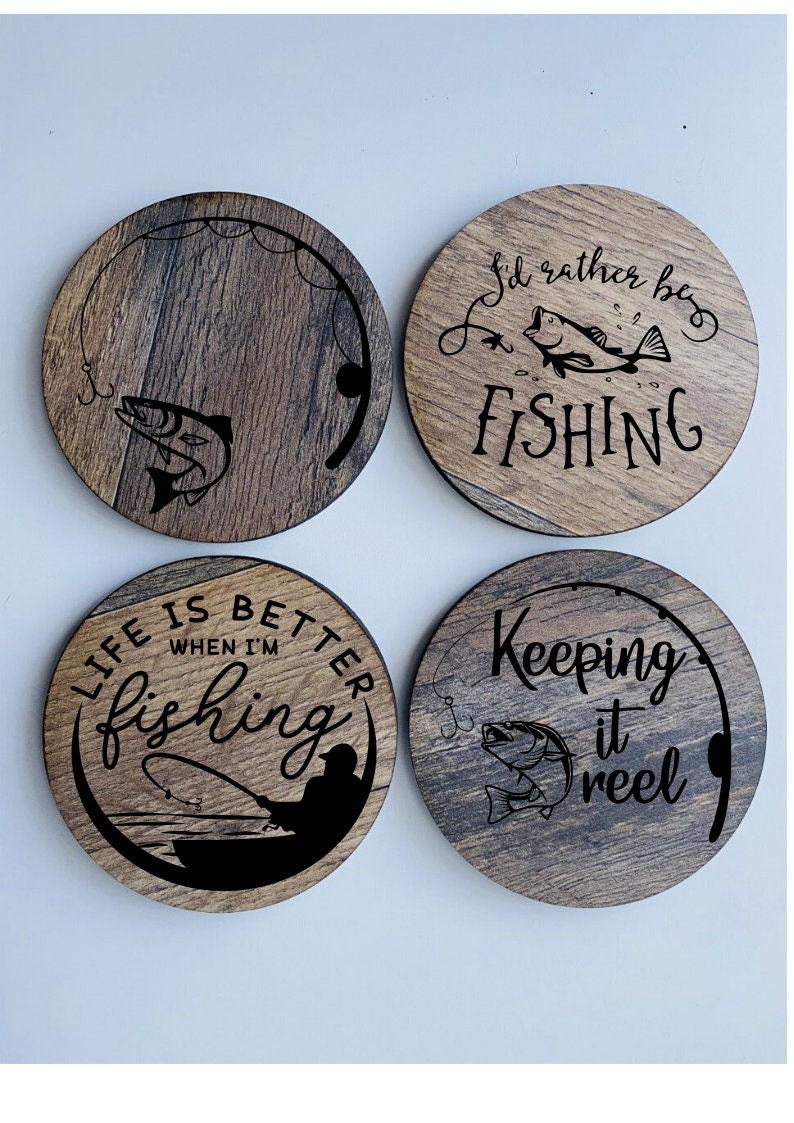 Fisherman Coaster Set of 4 - Etsy