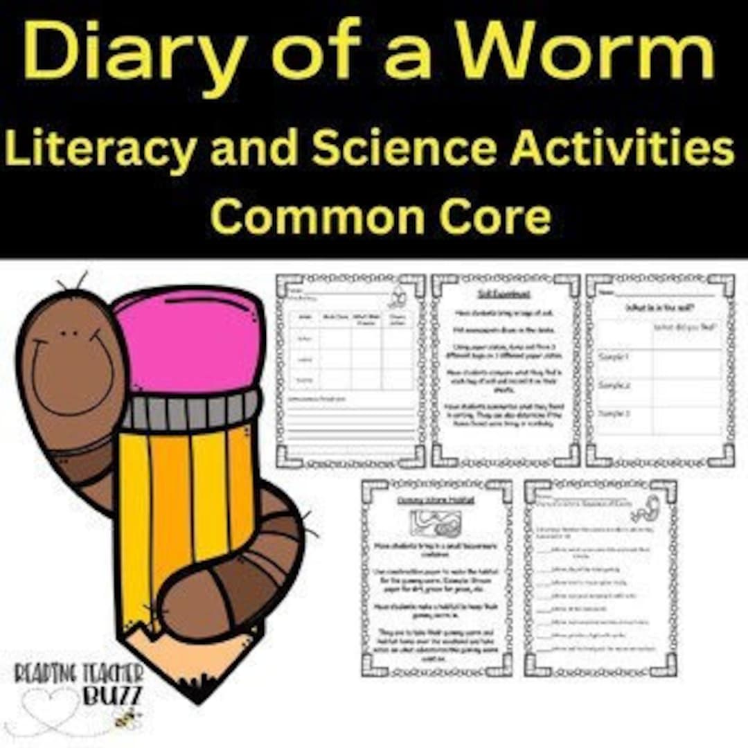 Diary of a Worm Literacy and Science Point of View Sequencing Soil ...