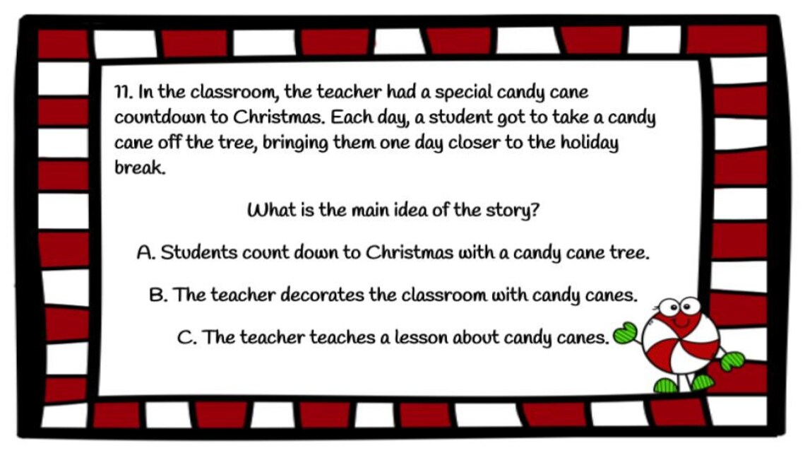 Christmas Reading Game Teacher Homeschool Tutor, Reading Games ...