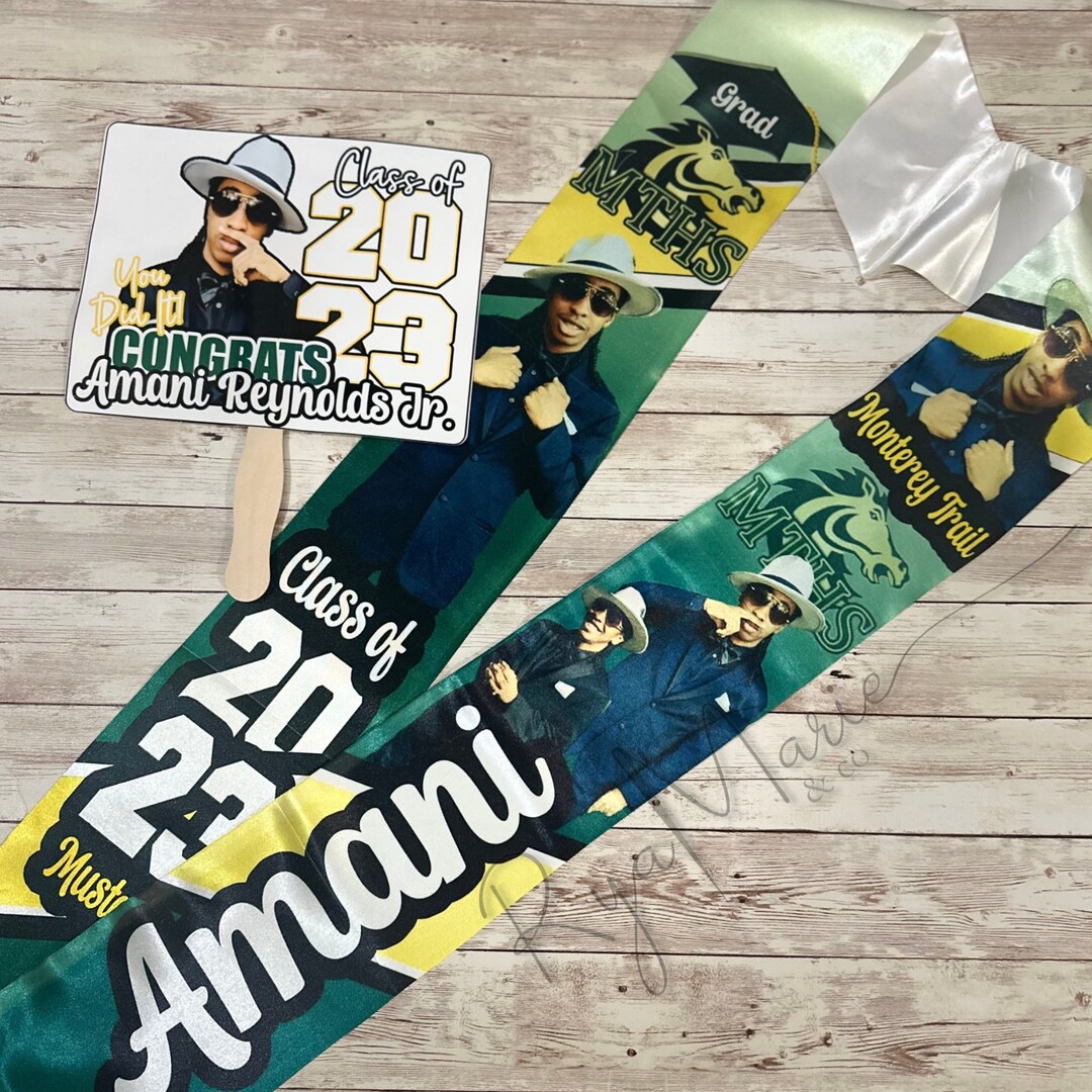 Custom Graduation Stole (fan Not Included) - Etsy