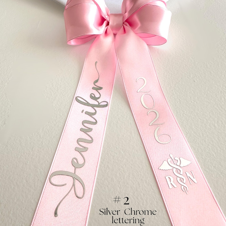 Nursing Graduation Bow Cap Topper Coquette Style Decoration ...