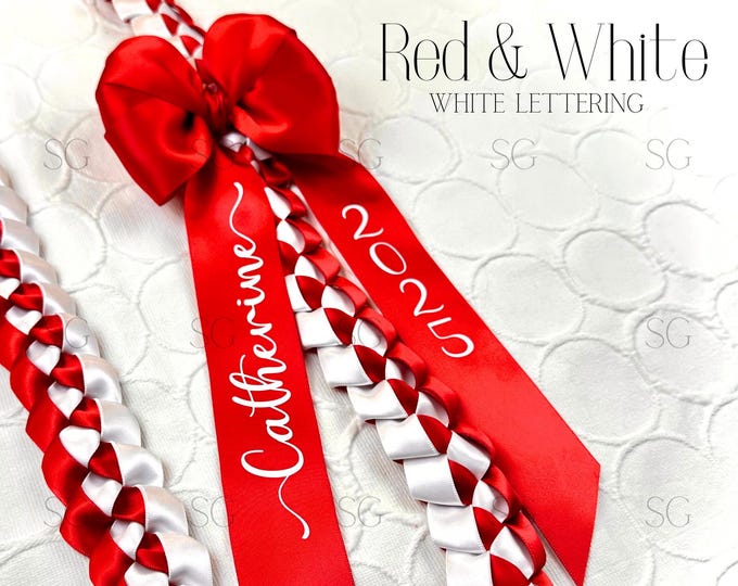 2025 Graduation Gift Lei With Personalized Bow for High School College ...