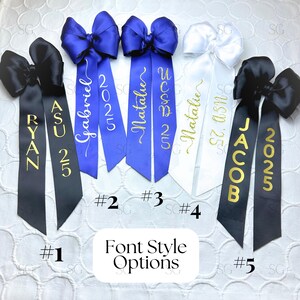 GRAD CAP Topper Hair Bow Graduation Gift Bow Personalized 2025 - Etsy