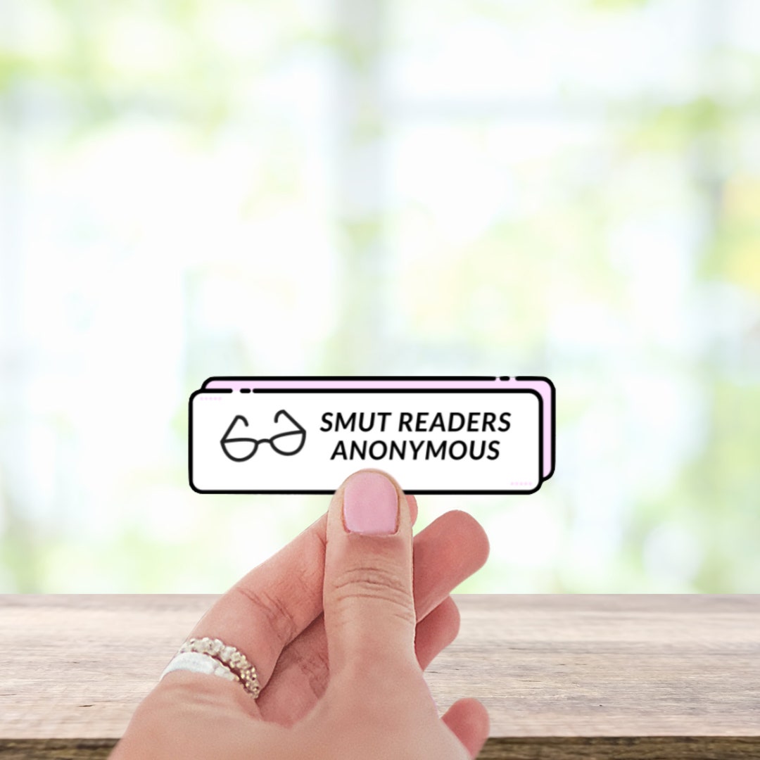 Smut Reader Sticker Reading Stickers Book Sticker - Etsy