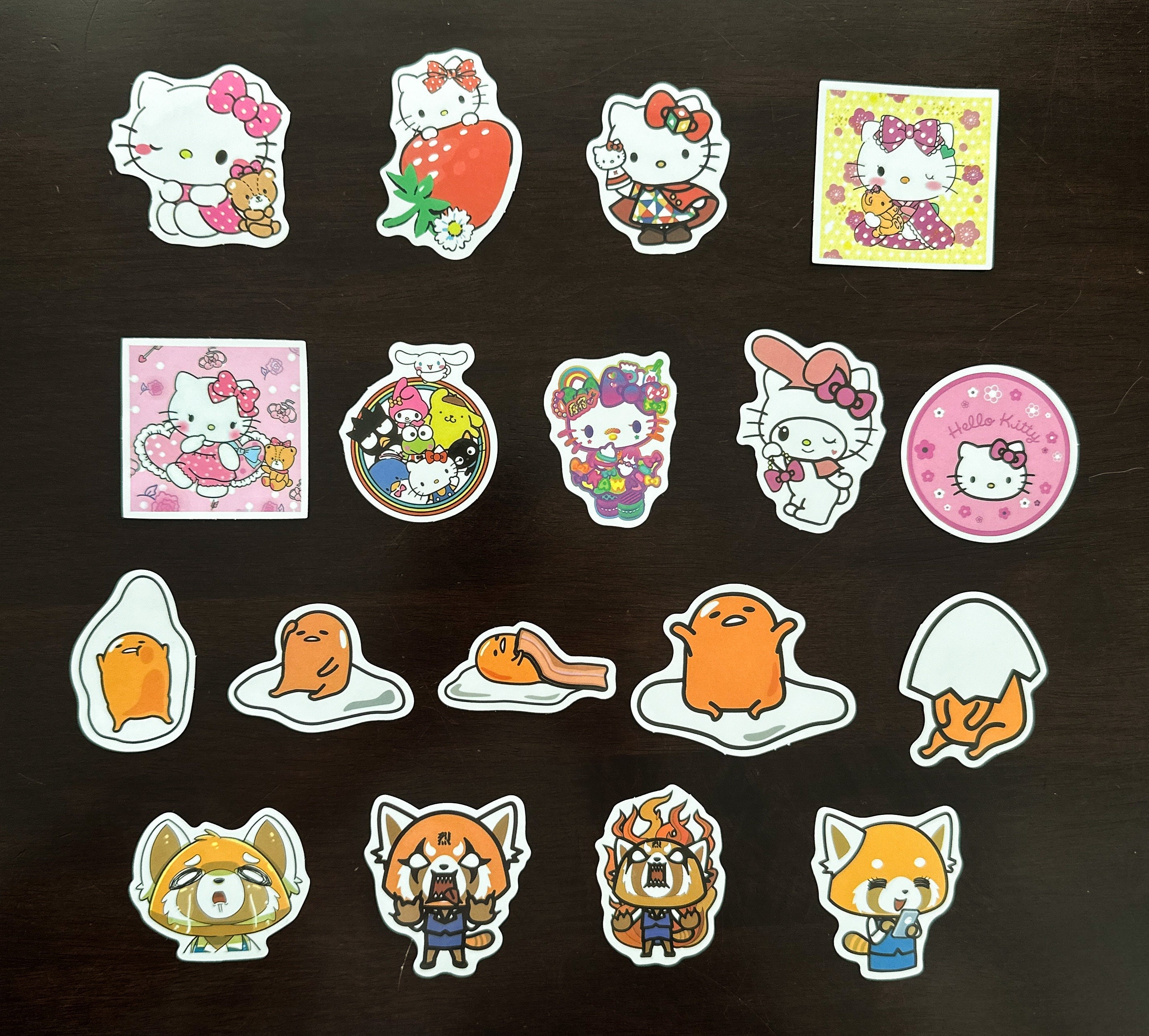 100 Pcs Cute Sanrio Decoration Stickers, Mixed Sanrio Stickers W ...