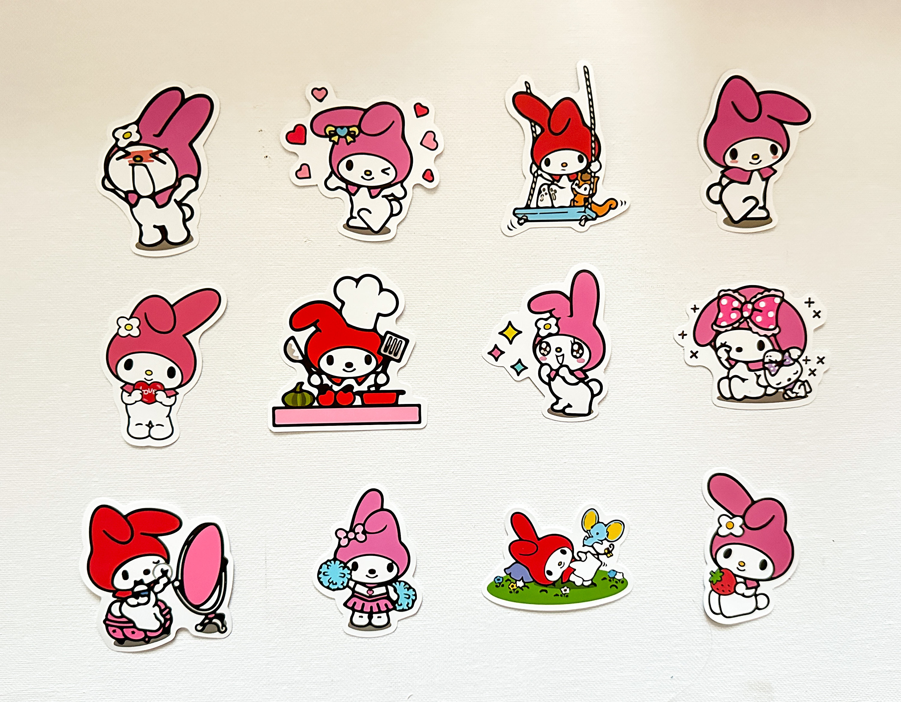 50 Pcs Sanrio My Melody Decoration Stickers , Non Repeated Cute My ...
