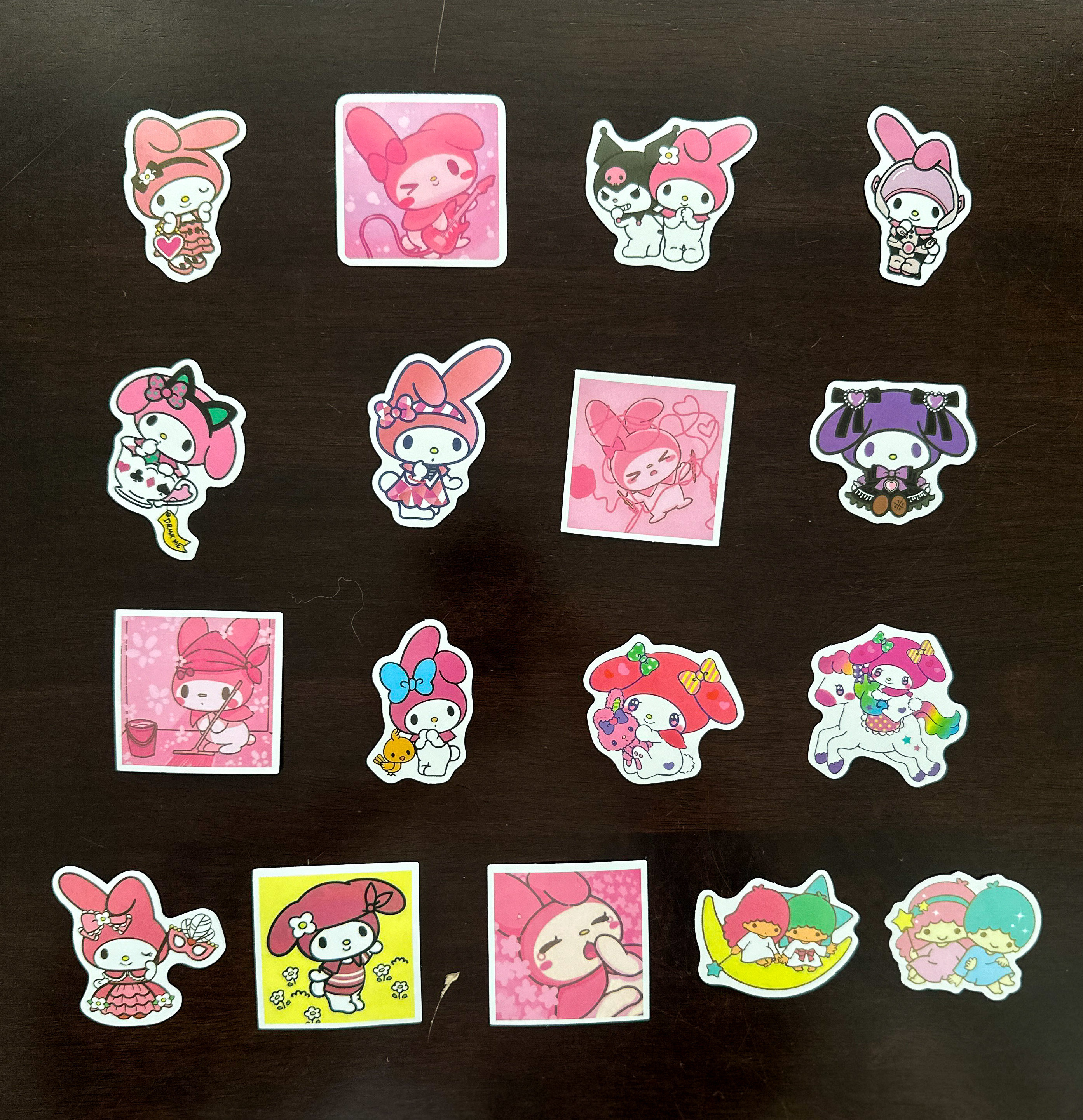 100 Pcs Cute Sanrio Decoration Stickers, Mixed Sanrio Stickers W ...