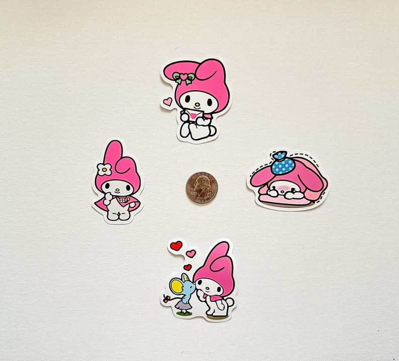 50 Pcs Sanrio My Melody Decoration Stickers , Non Repeated Cute My ...
