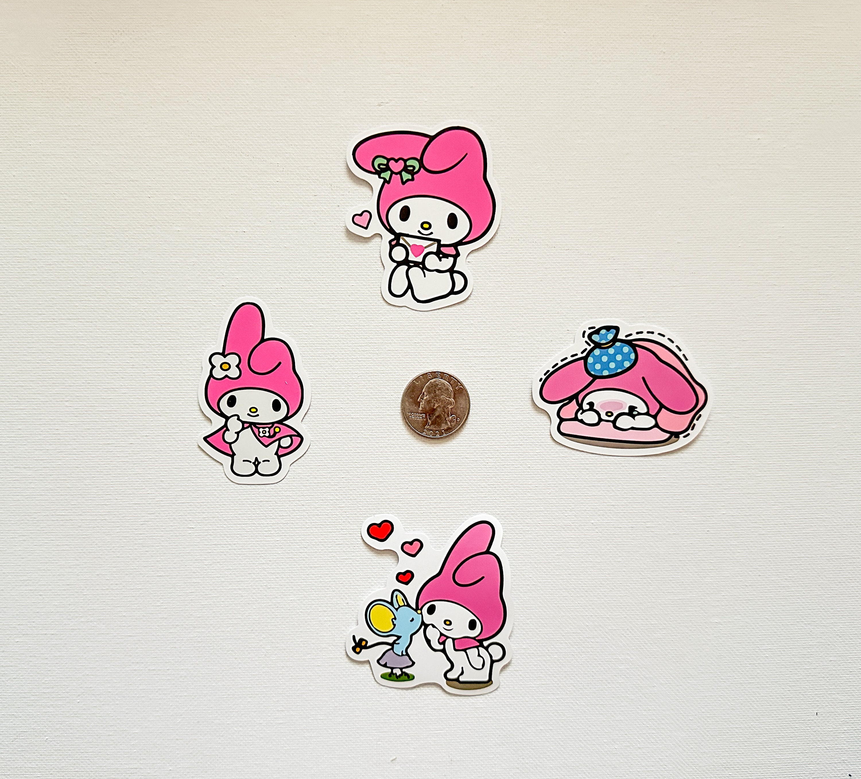 50 Pcs Sanrio My Melody Decoration Stickers , Non Repeated Cute My ...