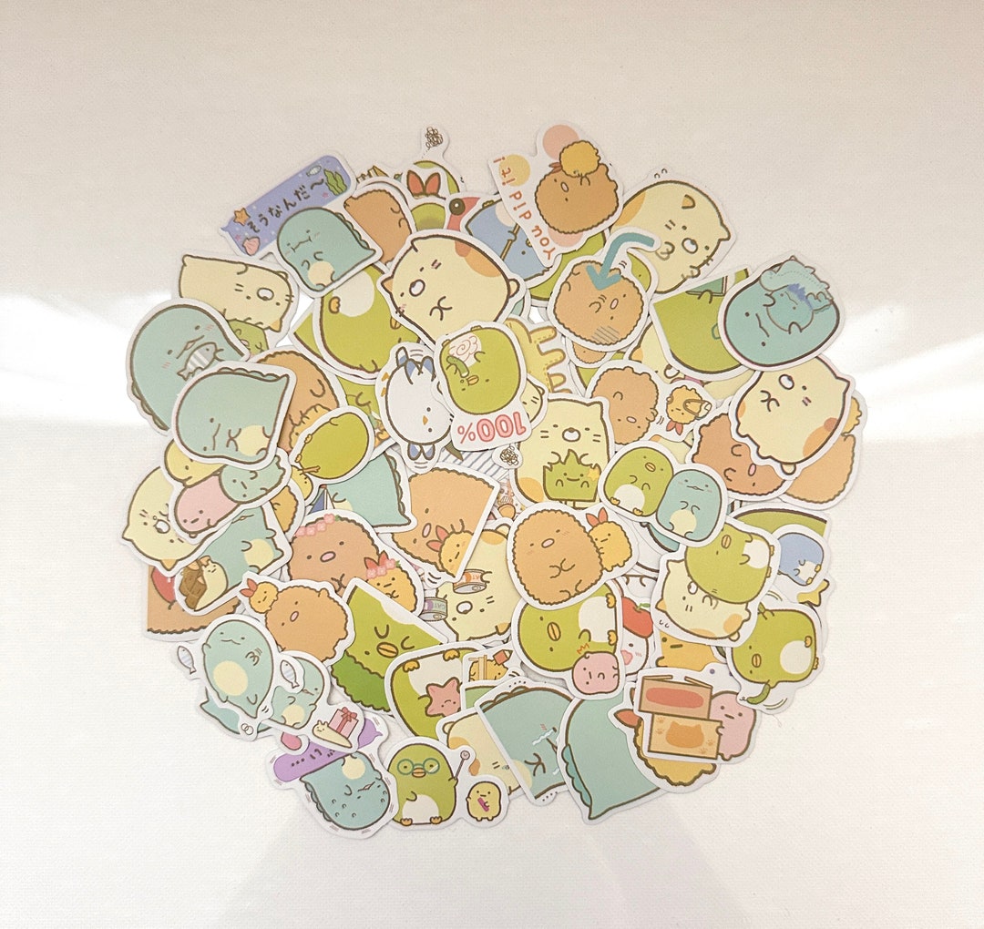 100 Pcs Cute Cartoon Sumikko Gurashi Stickers Waterproof Stickers For