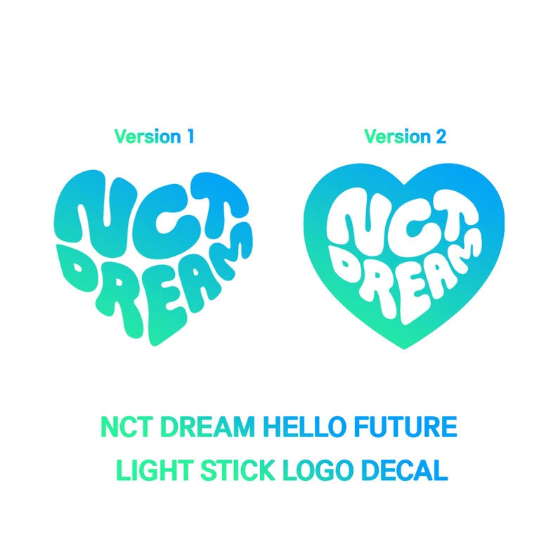 NCT DREAM Hello Future Logo Lightstick Neobong Vinyl Decal Sticker - Etsy