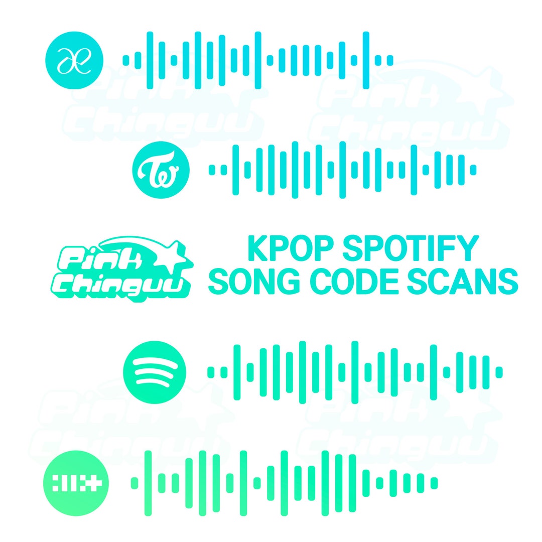KPOP CUSTOM SPOTIFY Code Scan Holographic Vinyl Decal - Etsy