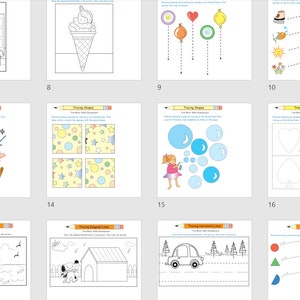 25 Digital Kids' Drawing Exercises - Fine Motor Skills Development ...
