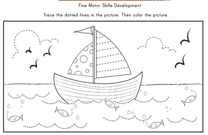 25 Digital Kids' Drawing Exercises Fine Motor Skills Development ...