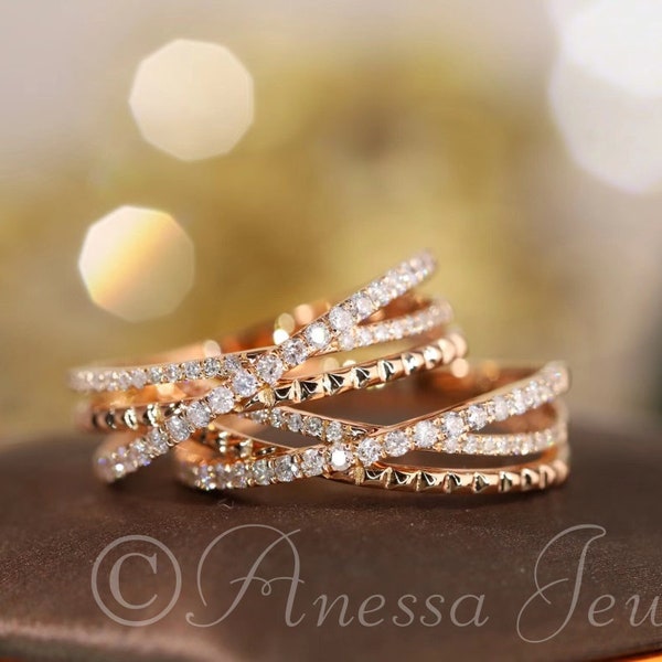 Overlapping Ring - Etsy