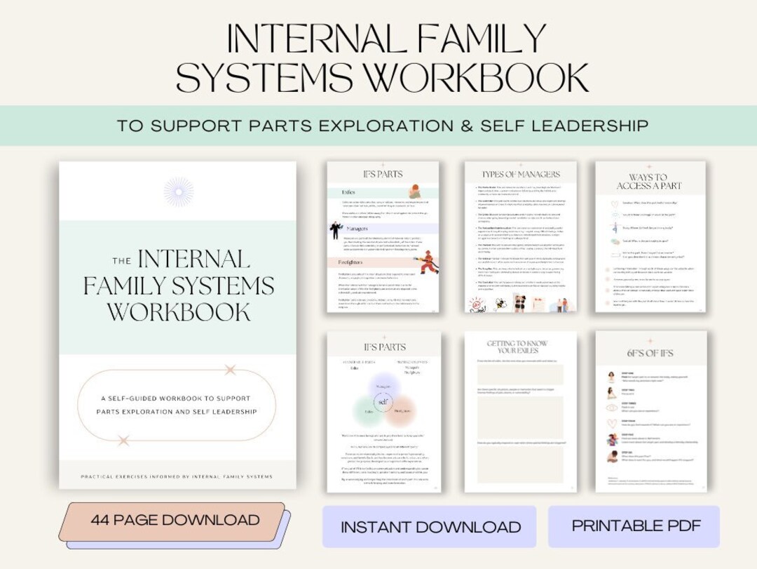 Internal Family Systems Workbook IFS Worksheets for Parts - Etsy Australia
