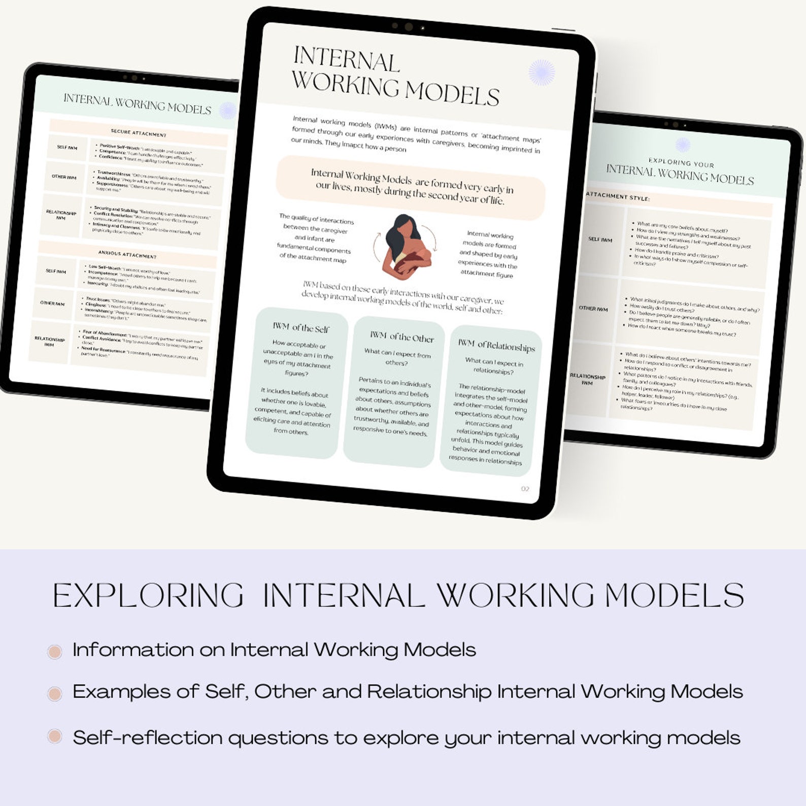 Attachment Theory Worksheets Attachment Styles for Therapist ...