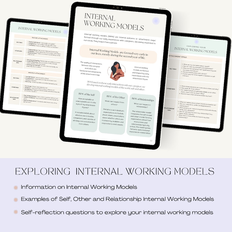 Attachment Theory Worksheets Attachment Styles for Therapist ...