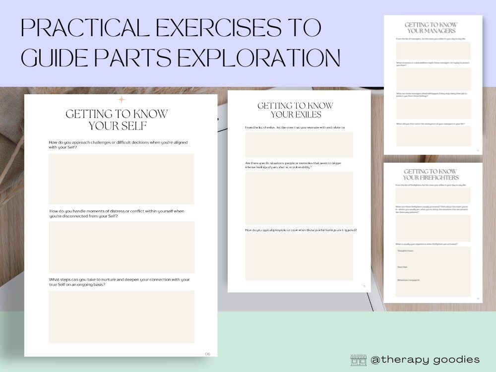 Internal Family Systems Workbook IFS Worksheets for Parts - Etsy Australia