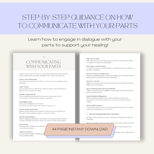 Internal Family Systems Workbook IFS Worksheets for Parts Exploration ...