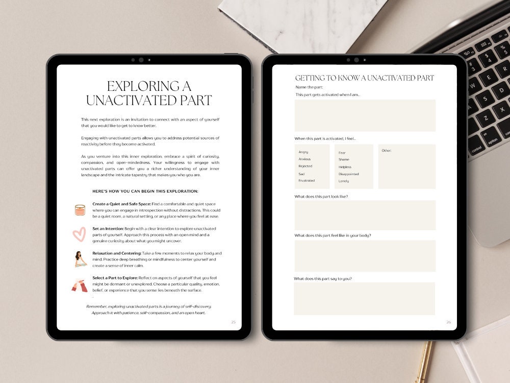 Internal Family Systems Workbook IFS Worksheets for Parts - Etsy Australia
