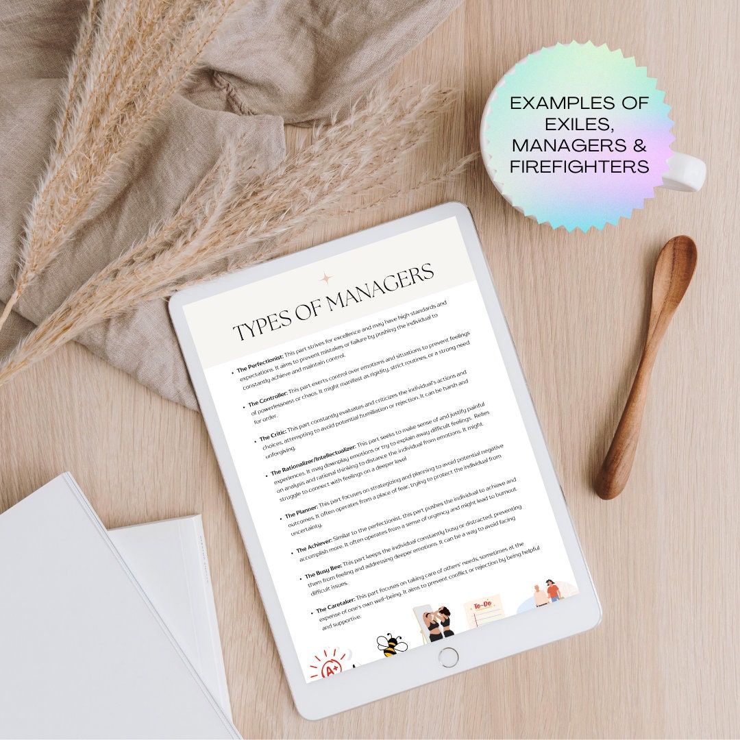 Internal Family Systems Workbook IFS Worksheets for Parts Exploration ...