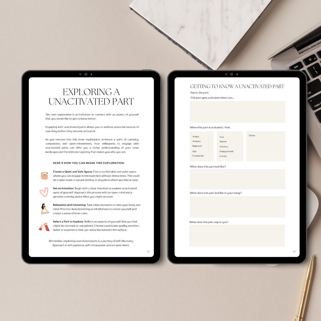 Internal Family Systems Workbook IFS Worksheets for Parts Exploration ...