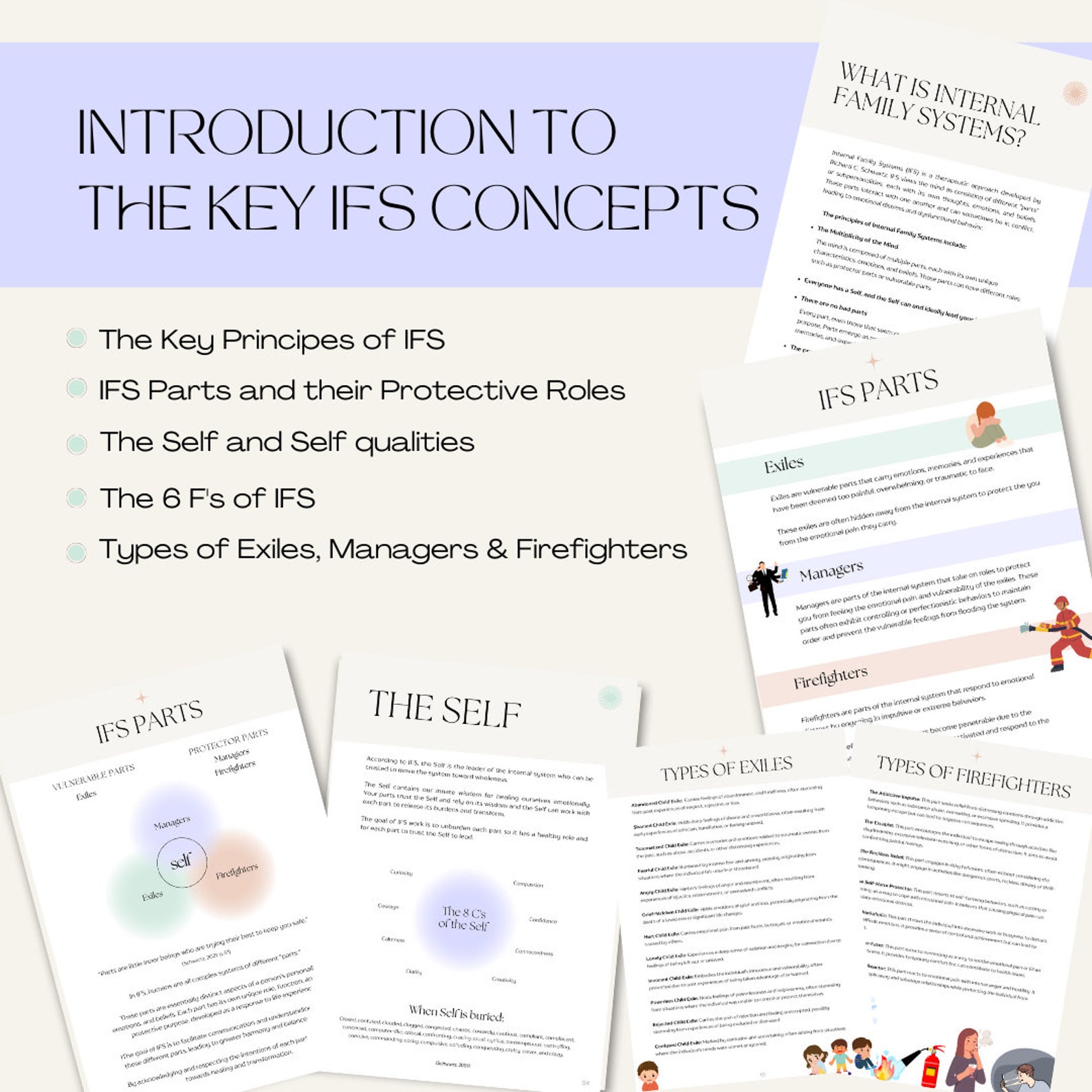Internal Family Systems Workbook IFS Worksheets for Parts Exploration ...