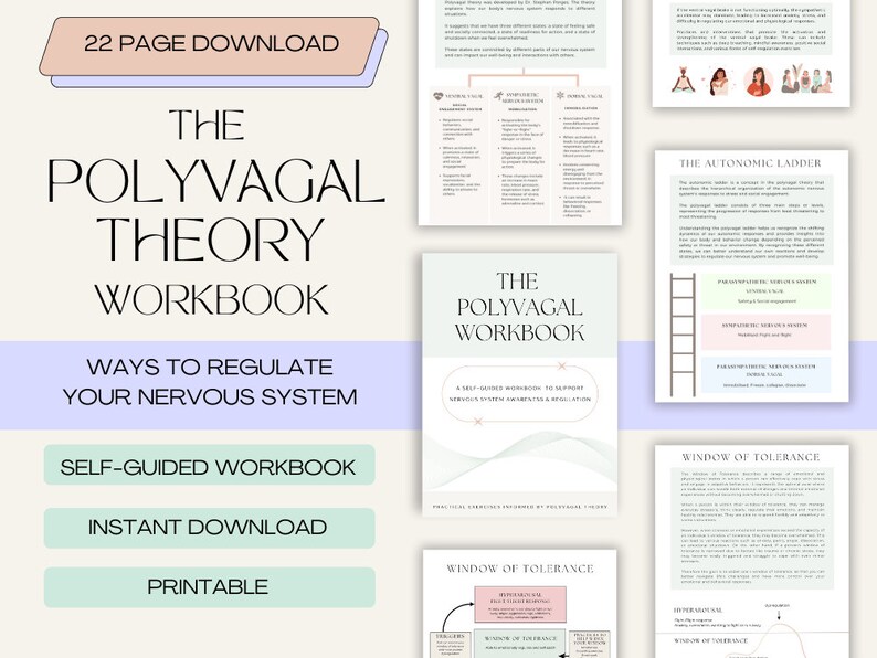 Polyvagal Theory Workbook for Nervous System Regulation - Etsy