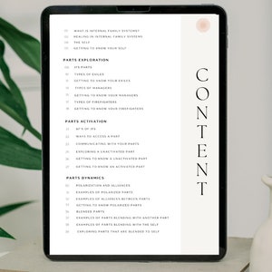 Internal Family Systems Workbook IFS Worksheets for Parts Exploration ...