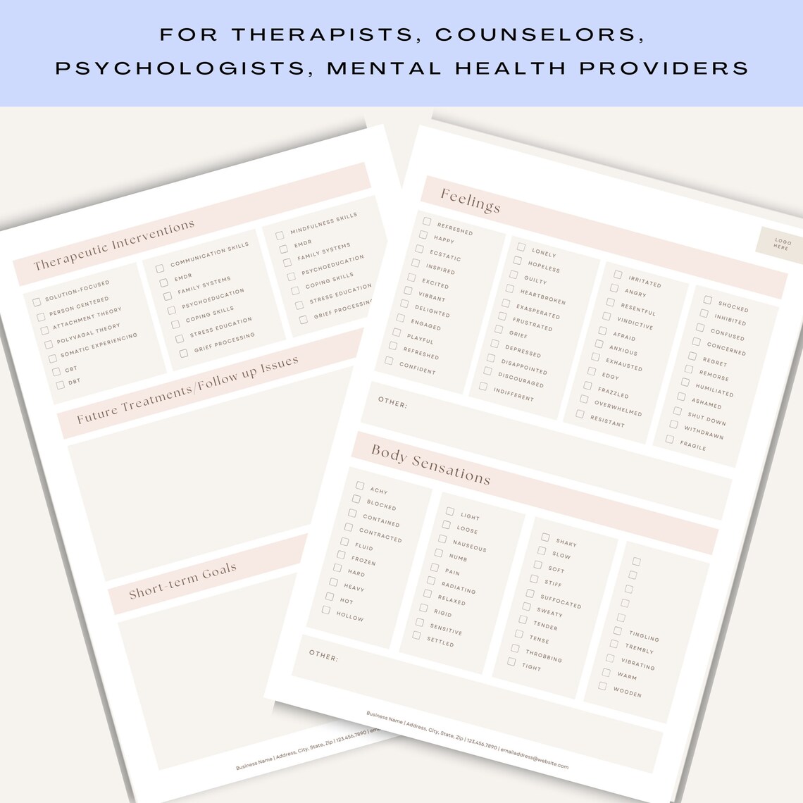 Therapist Client Progress for Counselor Client Notes Psychologist ...