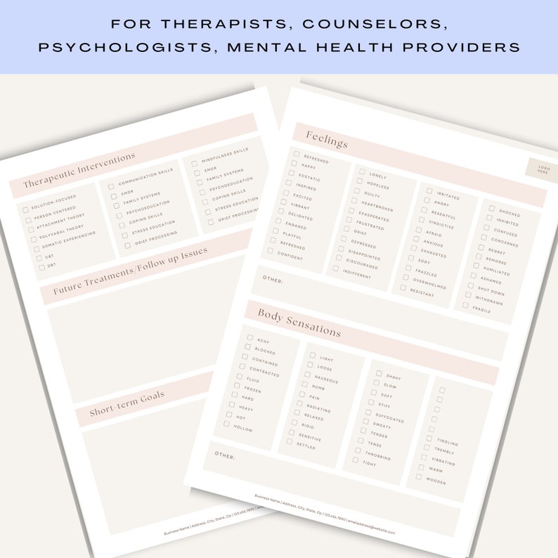 Therapist Client Progress for Counselor Client Notes Psychologist ...