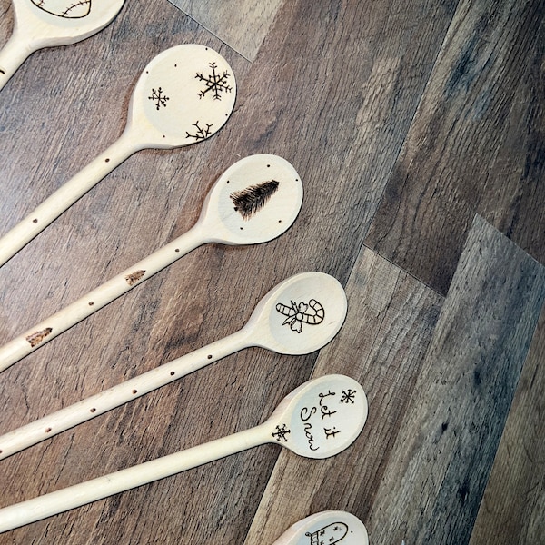 Wood Burned Spoons - Etsy