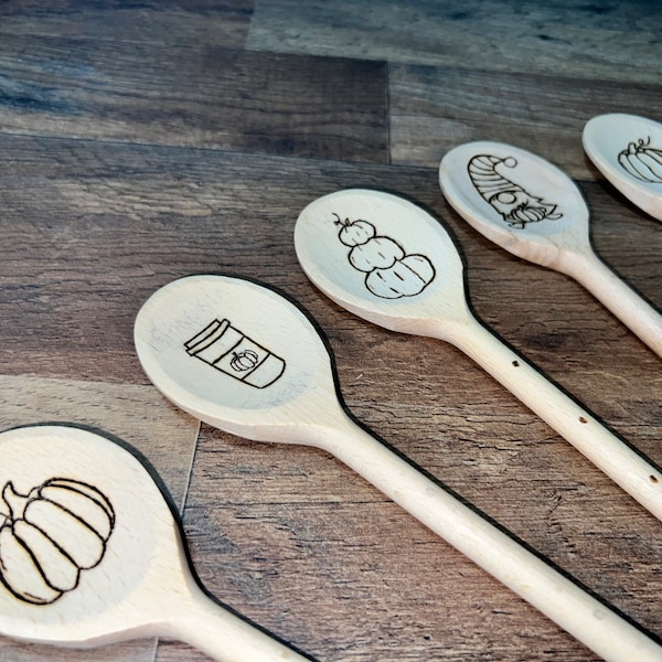 Wood Burned Spoons - Etsy