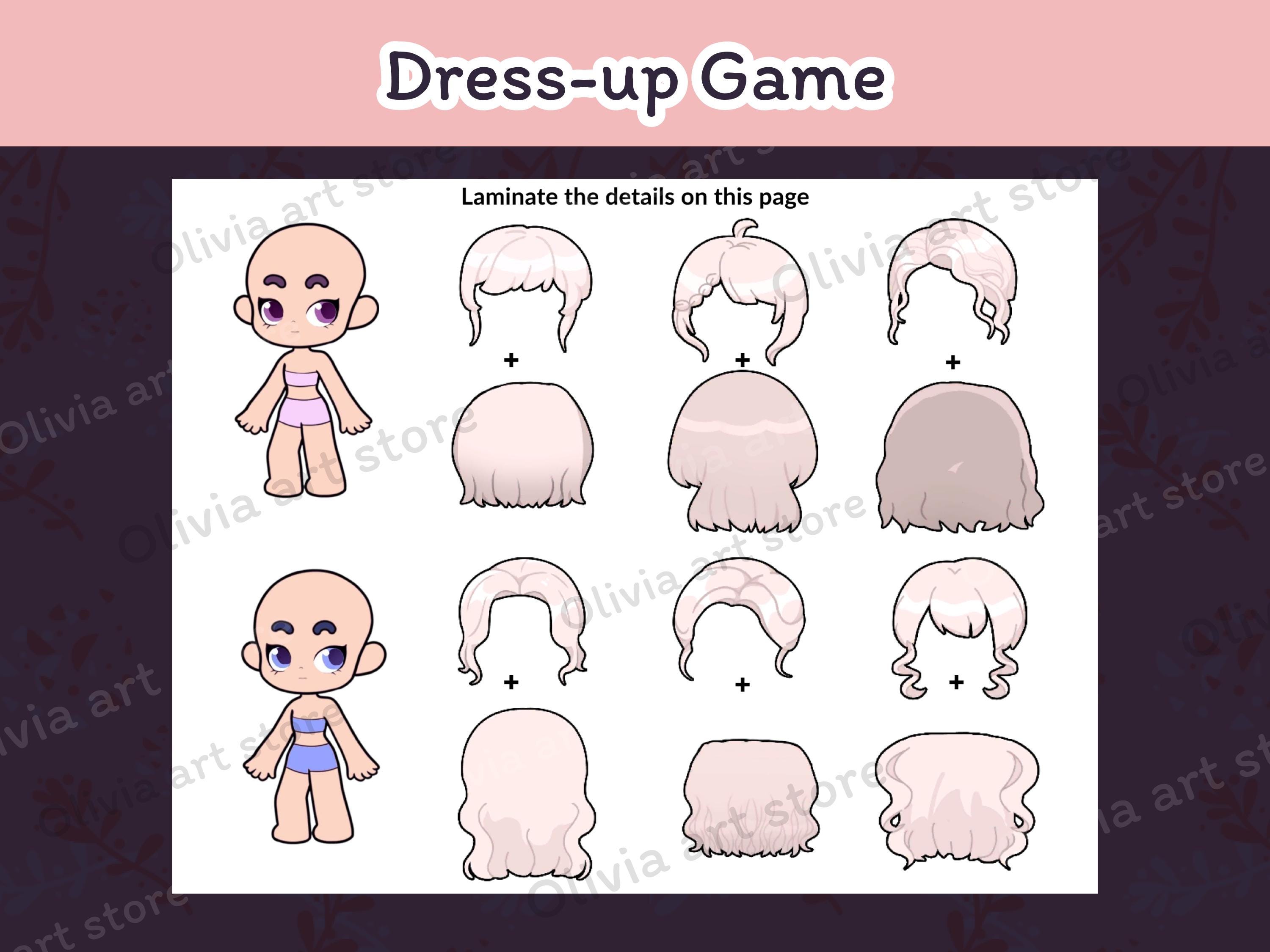 Printable Paper Doll Dress-up Printable DIY Busy Book for Toddlers ...