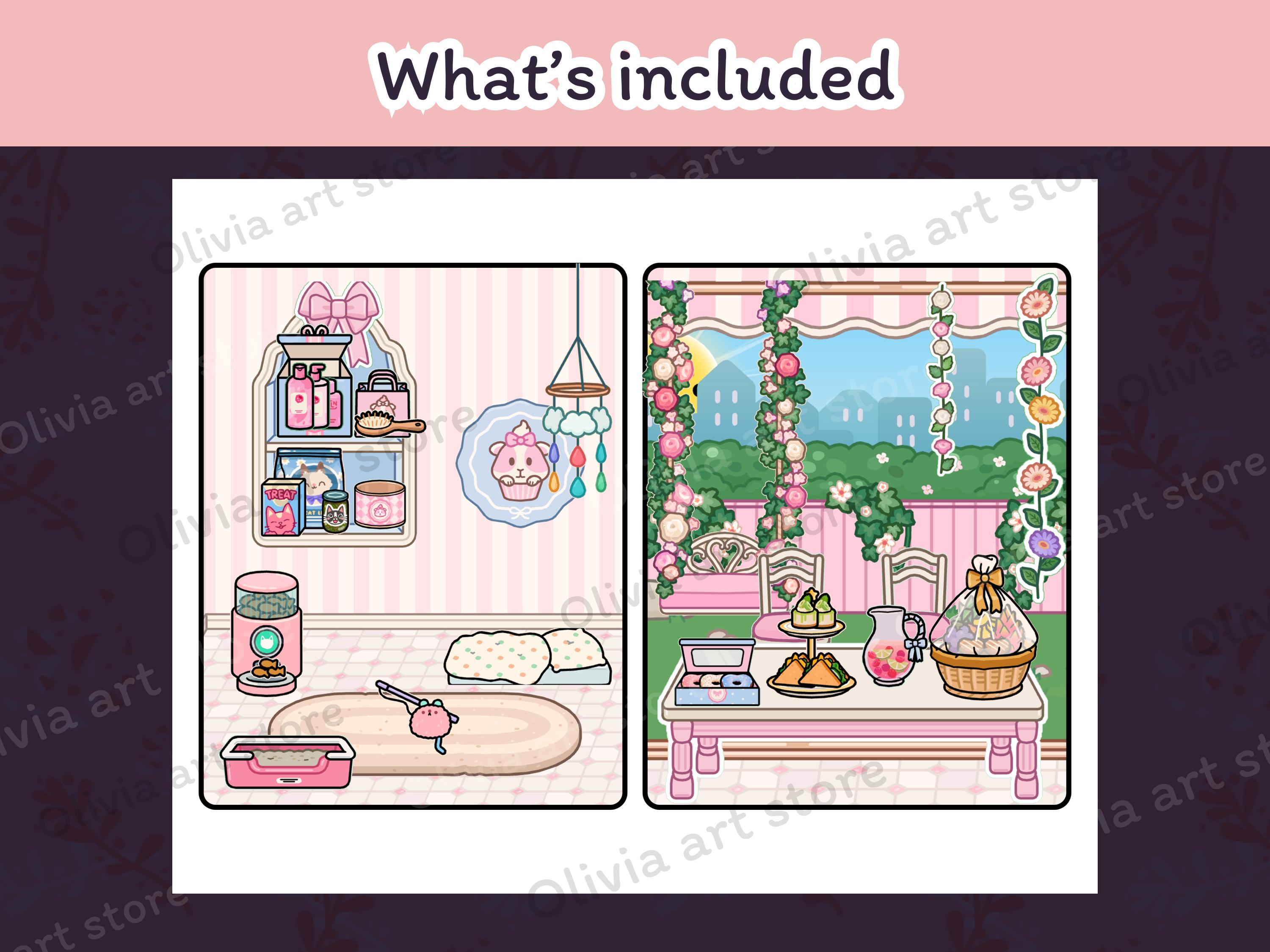 Toca Boca Sugar Pink Parlor Busy Book: Kids Craft (digital Download) - Etsy