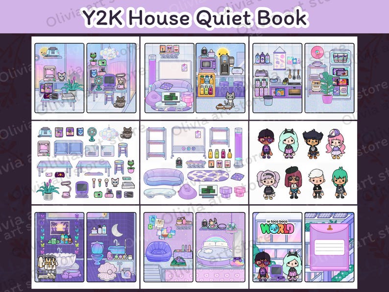 Toca Life Y2K Loft: Retro Apartment Printable (digital Download) - Etsy