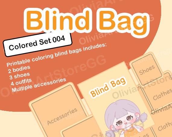 Printable Paper Blind Bag Idol Plush Paper Doll Dress up Game for Kids ...